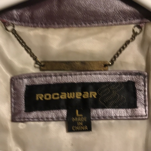 Rocawear | Jackets & Coats | Vintage Retro Genuine Leather And Chain ...